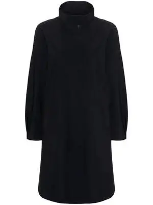 Herno Single-breasted Midi Coat - Black