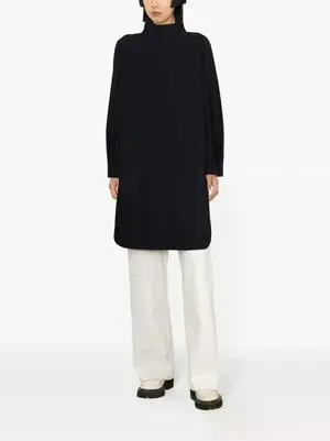Herno Single-breasted Midi Coat - Black