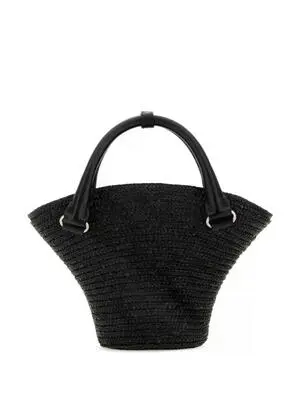 Balenciaga Braided Raffia Mini Tote