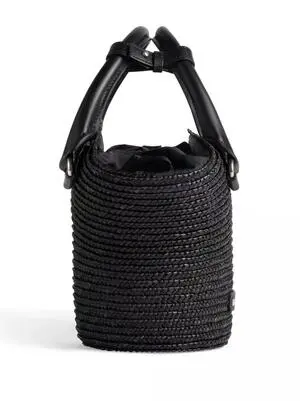 Balenciaga Braided Raffia Mini Tote