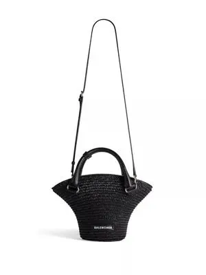 Balenciaga Braided Raffia Mini Tote