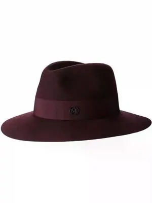 MAISON MICHEL Henrietta Fedora Hat - Red