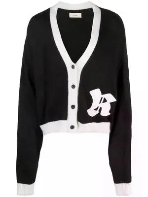 ROUGH. Logo-patch Button-up Cardigan