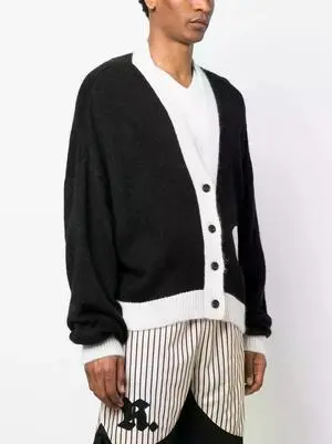 ROUGH. Logo-patch Button-up Cardigan