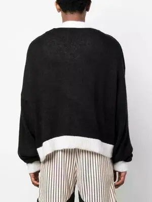 ROUGH. Logo-patch Button-up Cardigan