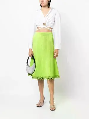 Simkhai A-line Ribbed Midi Skirt