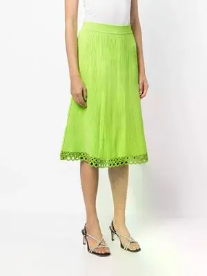 Simkhai A-line Ribbed Midi Skirt