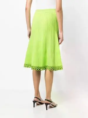 Simkhai A-line Ribbed Midi Skirt