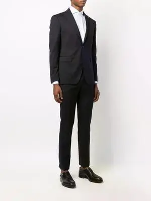 Tagliatore Single-breasted Wool Suit - Blue