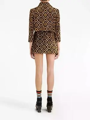 Etro Geometric-print Cropped Jacket