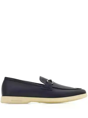 FERRAGAMO Gancini Buckle Loafers - Blue