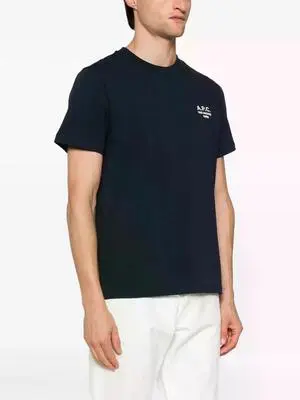 A.p.c. Logo-print T-shirt - Blue