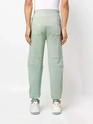 Balmain Logo-embossed Track Pants - Green