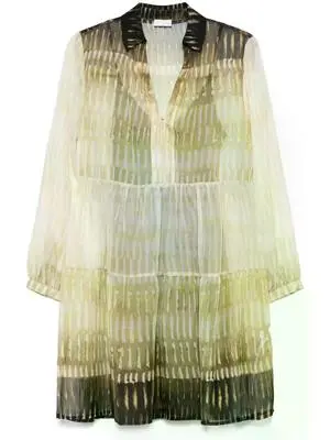 Liu Jo Crepe Mini Dress - Green