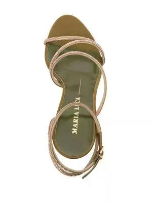 MARIA LUCA 95mm Crystal-embellished Sandals