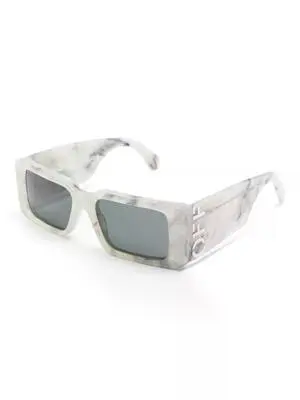 Off-White Milano Rectangle-frame Sunglasses - Grey
