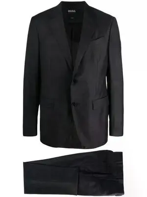Zegna Plaid-check Single-breasted Suit