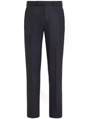 Zegna 15milmil15 Tailored Wool Trousers - Blue