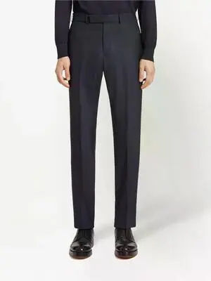 Zegna 15milmil15 Tailored Wool Trousers - Blue