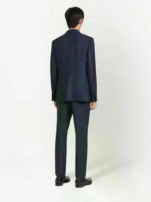 Zegna Centoventimila Single-breasted Wool Suit - Blue