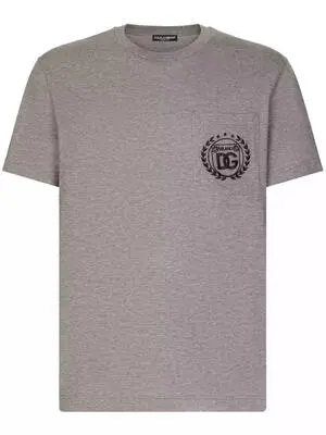 Dolce & Gabbana Embroidered-logo Cotton T-shirt