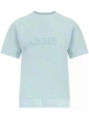 MAISON MARGIELA Logo-print Cotton Sweatshirt - Blue