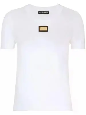 Dolce & Gabbana Logo Plaque T-shirt - White