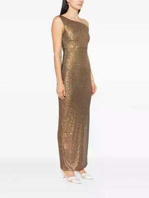 Norma Kamali Sequin-embellished Gown