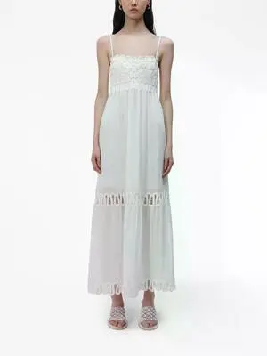 Simkhai Sleeveless Lace-embellished Dress
