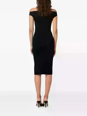 MURMUR Ivy Off-shoulder Hook-fastening Midi Dress
