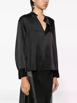 Vince Draped Silk Blouse