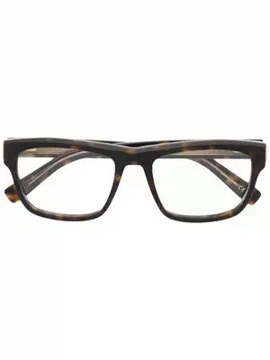 Dunhill Tortoiseshell-effect Square-frame Glasses - Brown