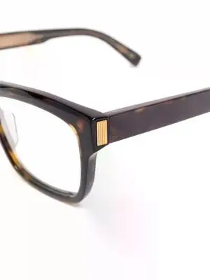 Dunhill Tortoiseshell-effect Square-frame Glasses