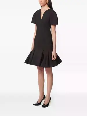Nina Ricci Peplum-hem Wool Dress