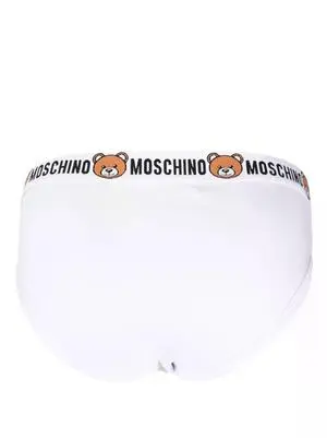 Moschino Logo-waistband Cotton Briefs