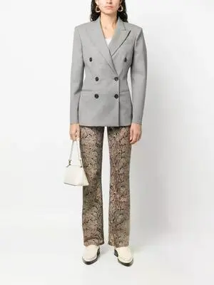 ARMARIUM Notched Lapels Double-breasted Blazer