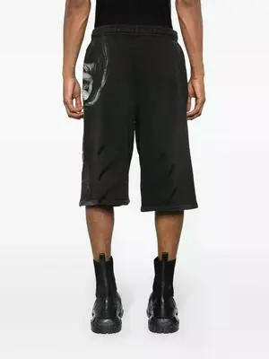 Off-White Cotton Track Shorts