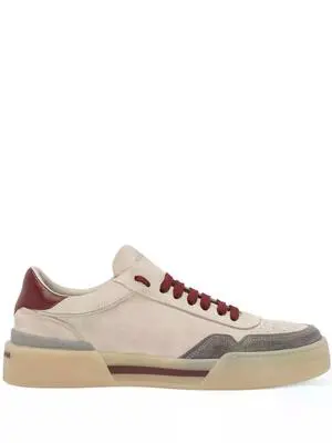Dolce & Gabbana Panelled Suede Sneakers - Neutrals