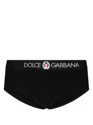 Dolce & Gabbana Logo-waistband Briefs - Black