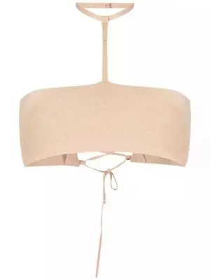 ANDREĀDAMO Halterneck Bandeau Top - Neutrals