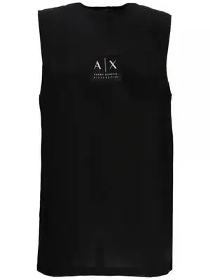 Armani Exchange Logo-print Crew-neck Tank Top
