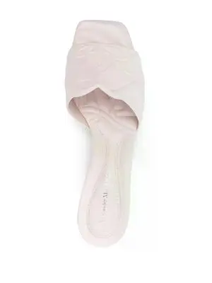 Alexander McQueen Seal-motif Leather Sandals - Pink