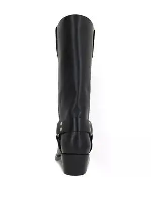 Paris Texas Roxy 45mm Leather Boots - Black