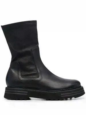 Guidi Leather Slip-on Ankle Boots