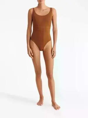 ERES Asia Scoop-back Swimsuit - Brown