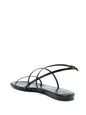Khaite Loop Sandals - Black
