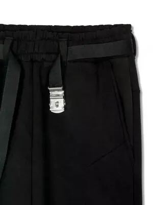 STUDIO TOMBOY Belted French-terry Trousers