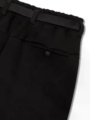 STUDIO TOMBOY Belted French-terry Trousers