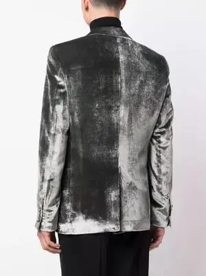 Philipp Plein Single-breasted Velvet Blazer
