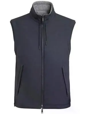 Zegna Zip Up Vests For Men